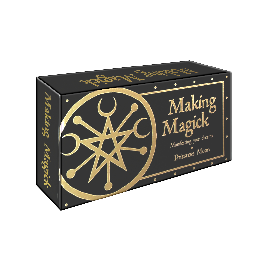 魔法創示卡Making Magick｜40張迷你牌組+中文翻譯，凱爾特符文煉金術護身符 – 左西心創藝